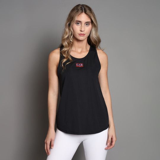 ea7 Mujer Tank Top Negra Monograma Engomado Mujer M | Privalia